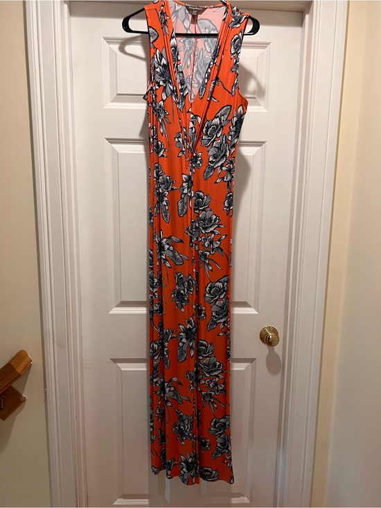 Tommy Bahama | Dresses | Tommy Bahama Sleeveless Orange Floral Maxi ...